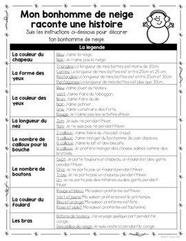 French Winter Package & Vocabulary (HIVER) – PRINTABLE & DIGITAL ...